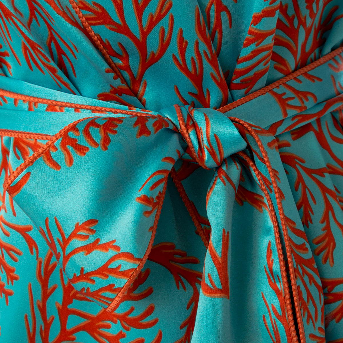 Coral Motif Robe – Duchess of Dupont